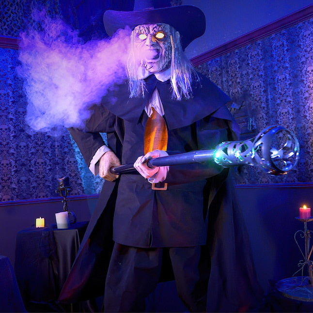 Wednesday 7.5ft Talking LED Flaming Joseph Crackstone Animatronic | US ...
